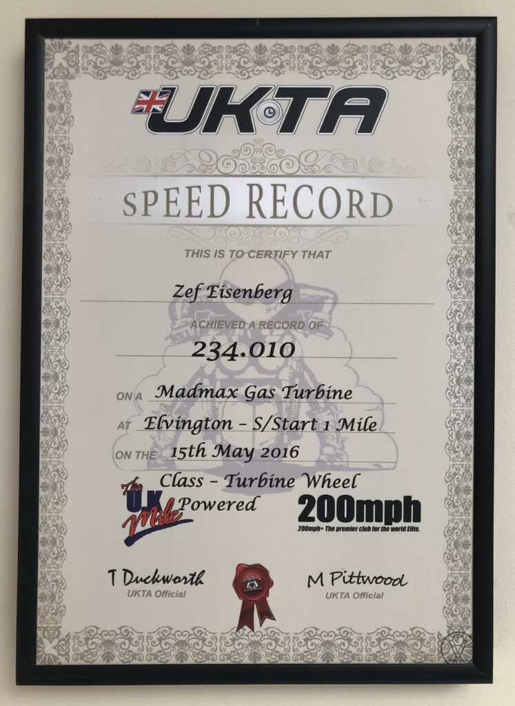 Elvington - S/Start 1 mile 234.01 mph - May 2016 - Eisenberg Racing